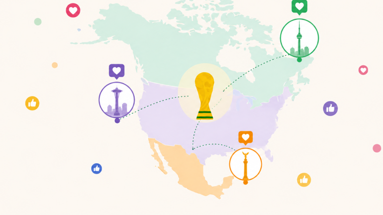 Aceptación de la Copa del Mundo en redes sociales, según las sedes ...